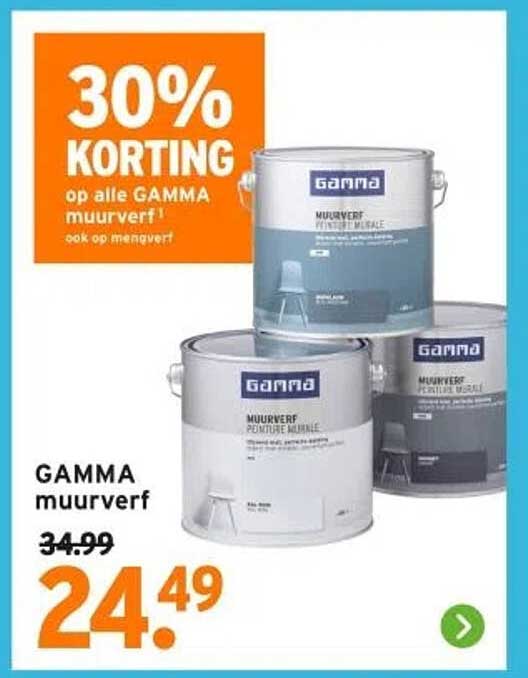 Gamma Muurverf aanbieding bij GAMMA