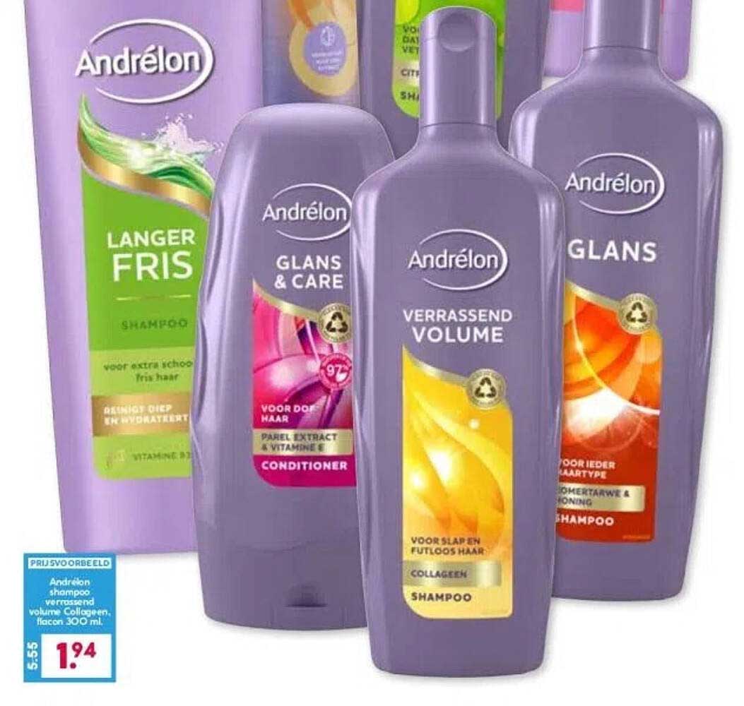 Andrélon Shampoo Verrassend Volume Collageen...flacon 300 Ml ...