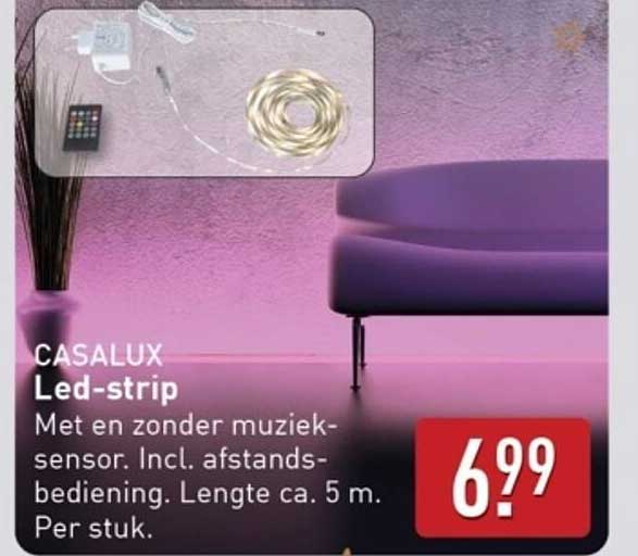 Casalux Led-Strip Aanbieding bij ALDI - FolderFeest.nl