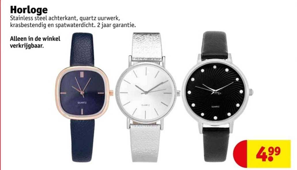 Horloge Aanbieding bij Kruidvat - FolderFeest.nl