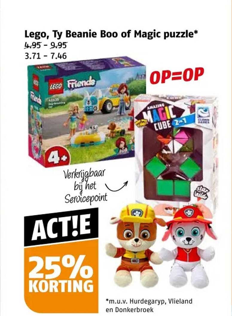 Lego, Ty Beanie Boo Of Magic Puzzle* Aanbieding bij Poiesz - FolderFeest.nl