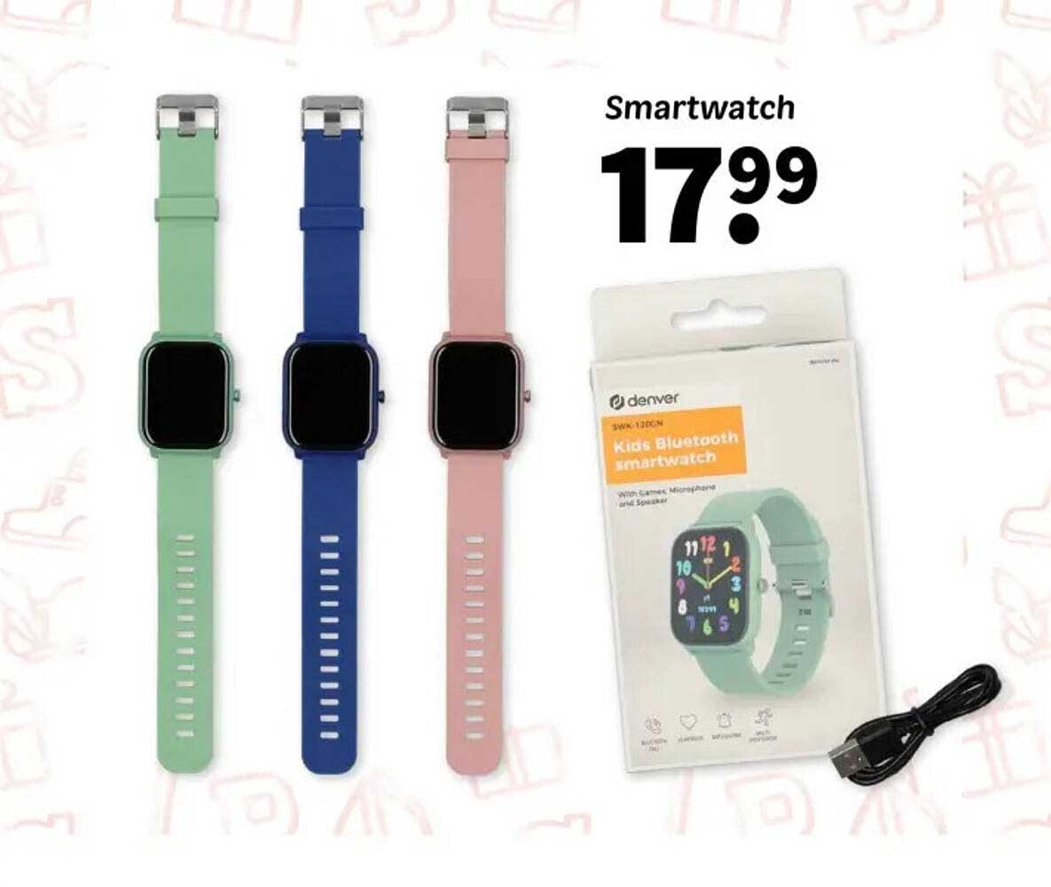 Smartwatch Aanbieding bij Wibra - FolderFeest.nl