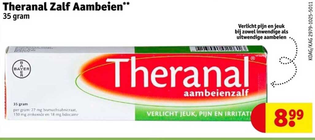 Theranal Zalf Aambeien** Aanbieding bij Kruidvat - FolderFeest.nl