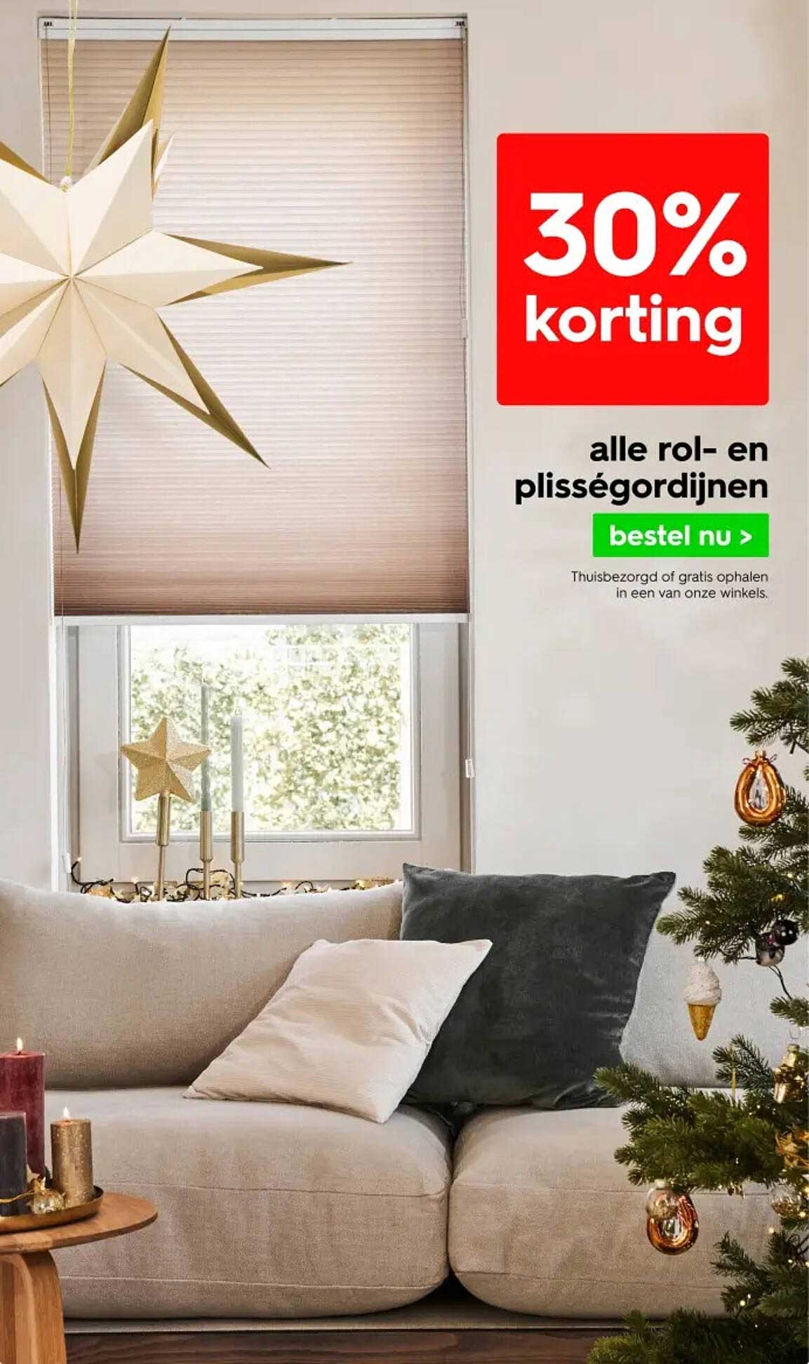 30% Korting Op Alle Rol- En Plisségordijnen Aanbieding bij HEMA - FolderFeest.nl