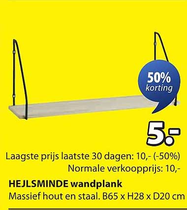 Hejlsminde Wandplank Aanbieding bij Jysk - FolderFeest.nl