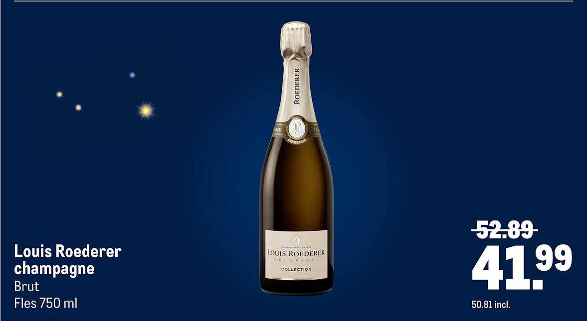 Louis Roederer Champagne Brut Fles 750 Ml Aanbieding bij Makro ...