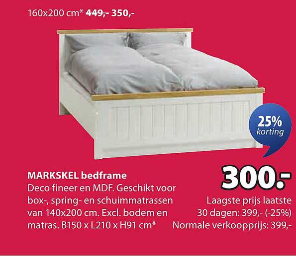Markskel Bedframe Aanbieding bij Jysk - FolderFeest.nl