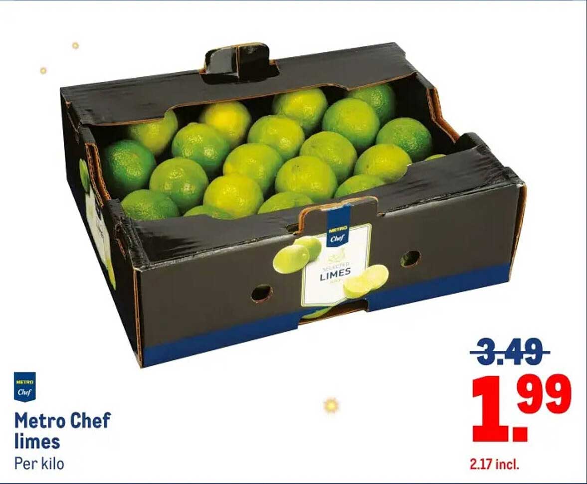 Metro Chef Limes Aanbieding bij Makro - FolderFeest.nl