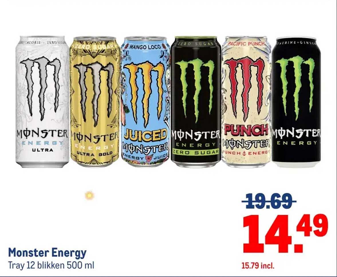 Monster Energy Aanbieding bij Makro - FolderFeest.nl