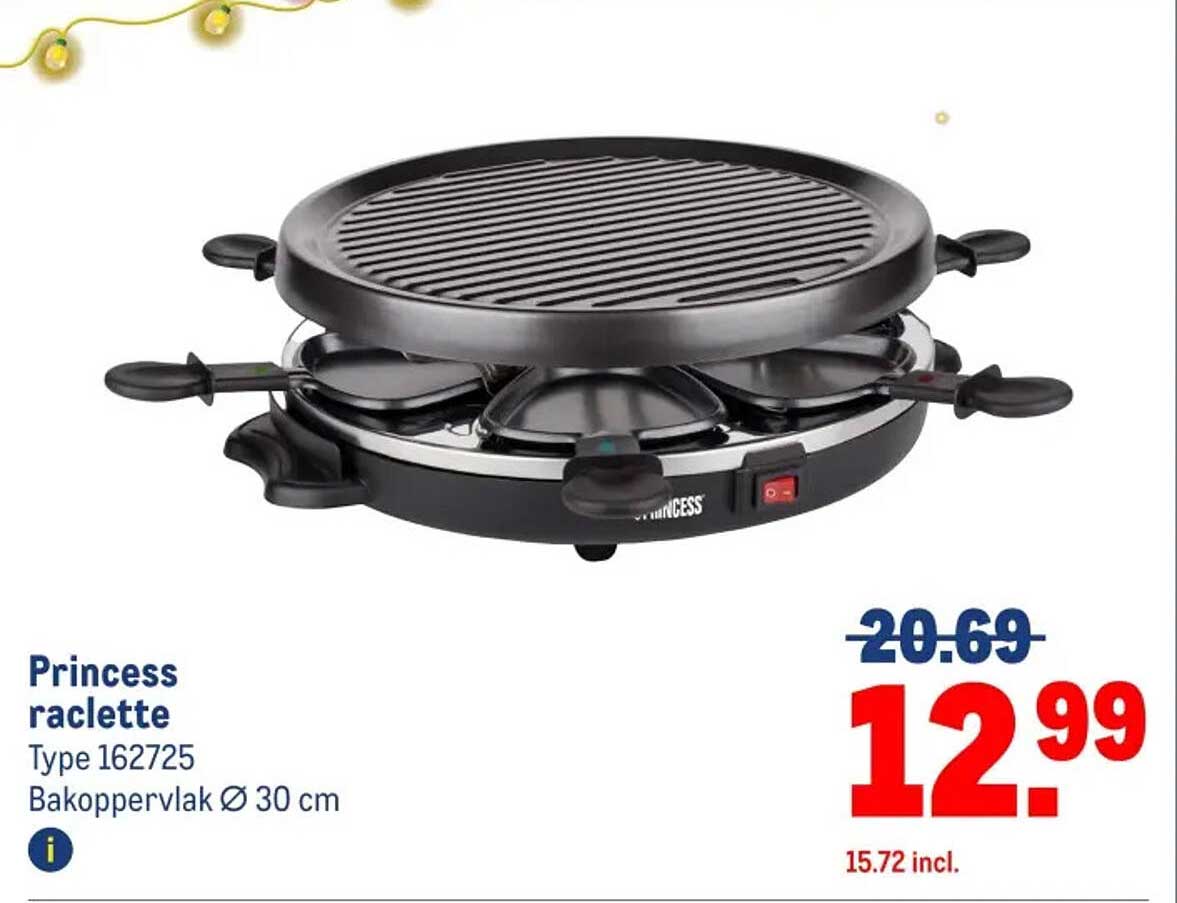 Princess Raclette Aanbieding bij Makro - FolderFeest.nl