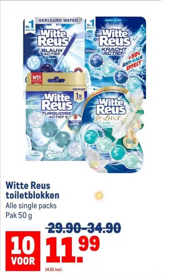 Witte Reus Duo Toiletblokken Aanbieding bij Makro - FolderFeest.nl
