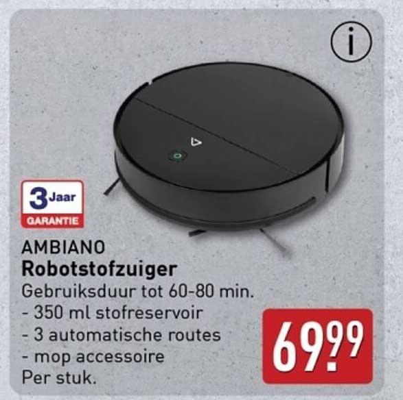 Ambiano Robotstofzuiger Aanbieding bij ALDI - FolderFeest.nl