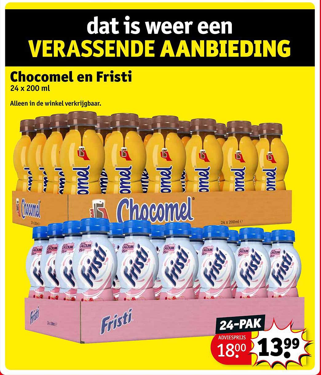 Chocomel En Fristi aanbieding bij Kruidvat