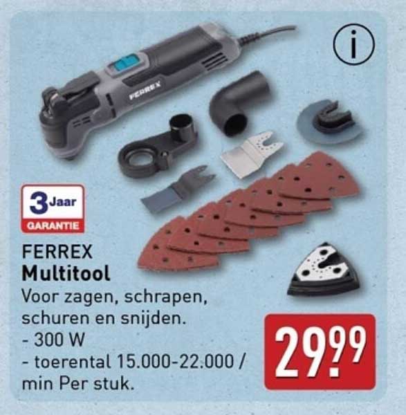 Ferrex Multitool Aanbieding bij ALDI - FolderFeest.nl