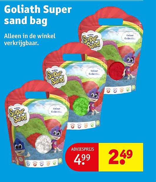 Goliath Super Sand Bag Aanbieding bij Kruidvat - FolderFeest.nl