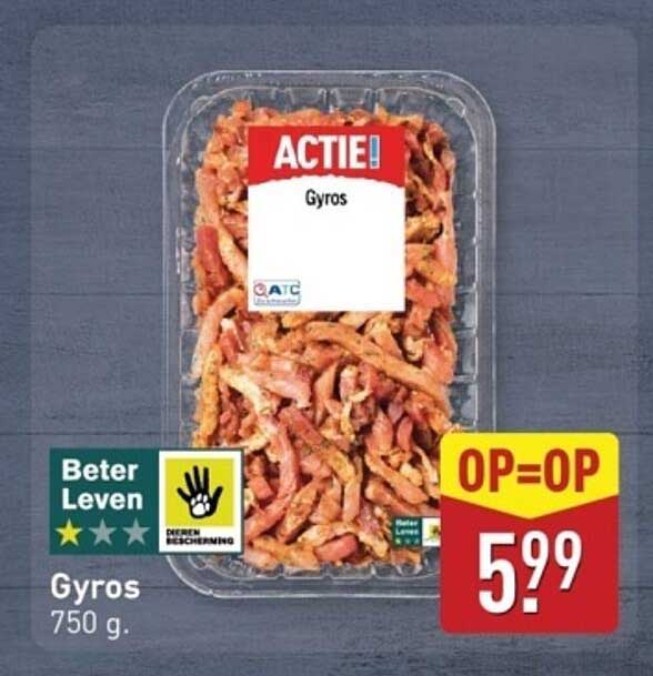 Gyros aanbieding bij ALDI
