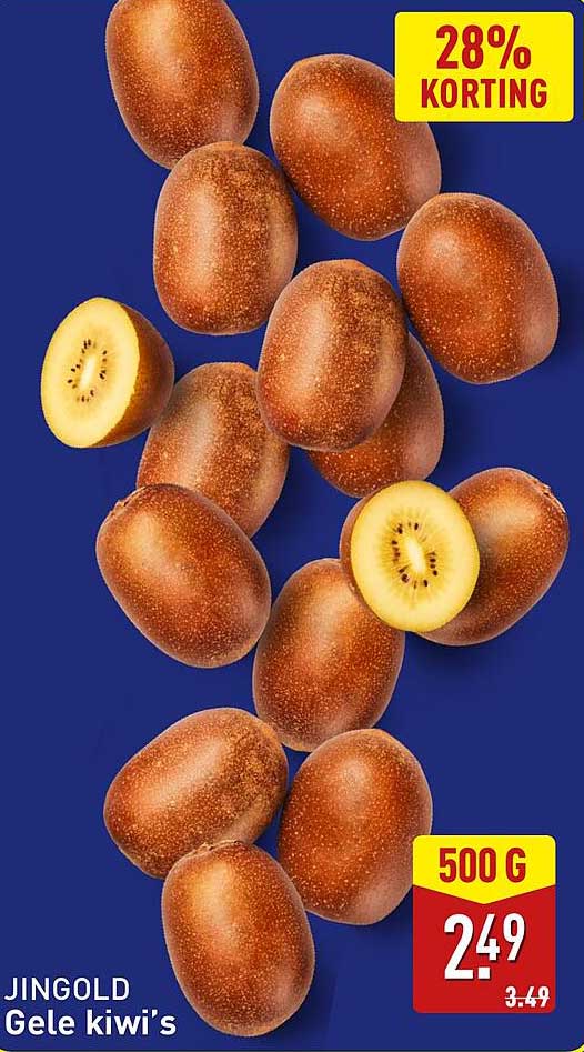 Jingold Gele Kiwi's Aanbieding bij ALDI - FolderFeest.nl