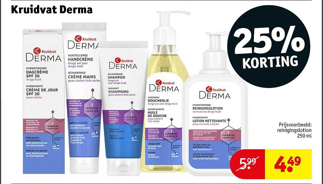 Kruidvat Derma Aanbieding bij Kruidvat - FolderFeest.nl
