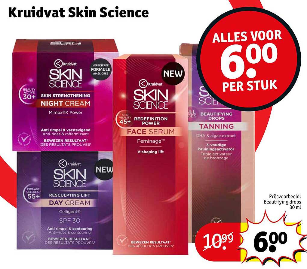 Kruidvat Skin Science Night Cream Kruidvat Skin Science Face Serum ...