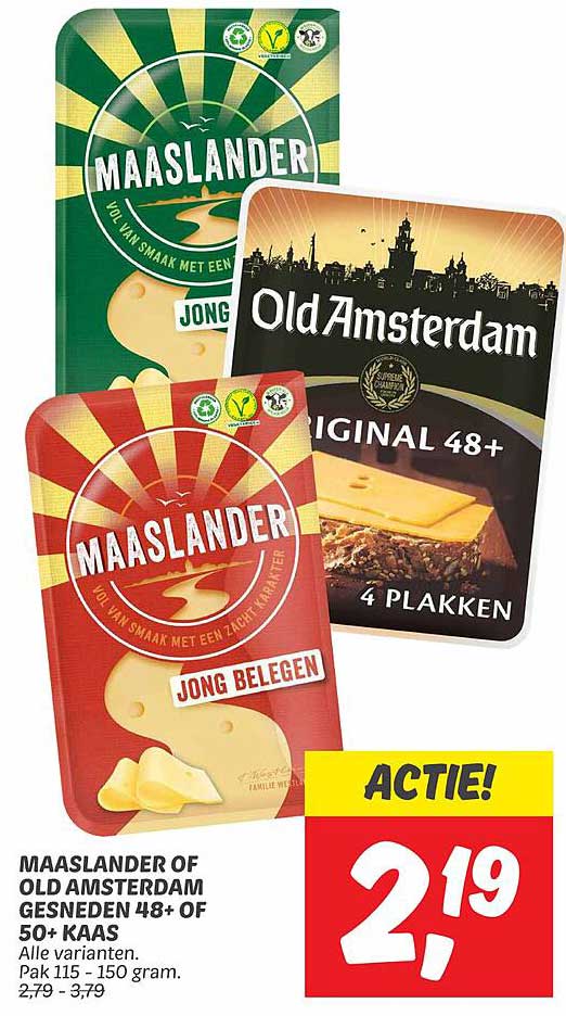 Maaslander Of Old Amsterdam Gesneden 48+ Of 50+ Kaas Aanbieding bij ...