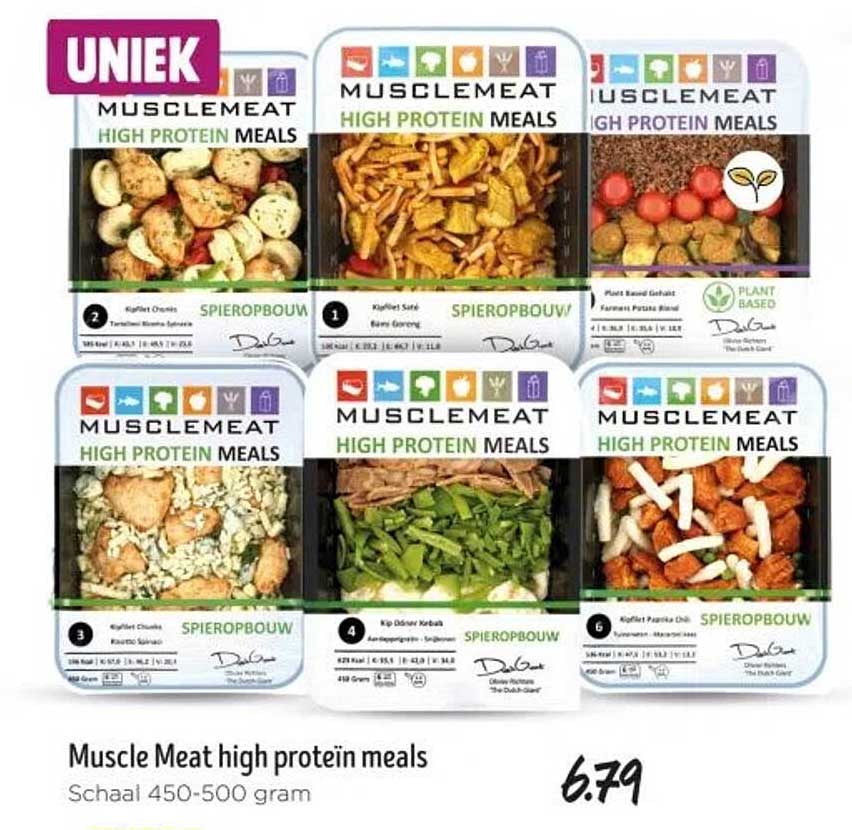Muscle Meat High Proteïne Meals Aanbieding bij Jumbo - FolderFeest.nl