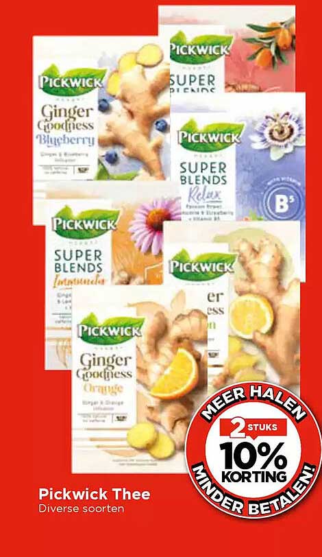 Pickwick Thee aanbieding bij Vomar