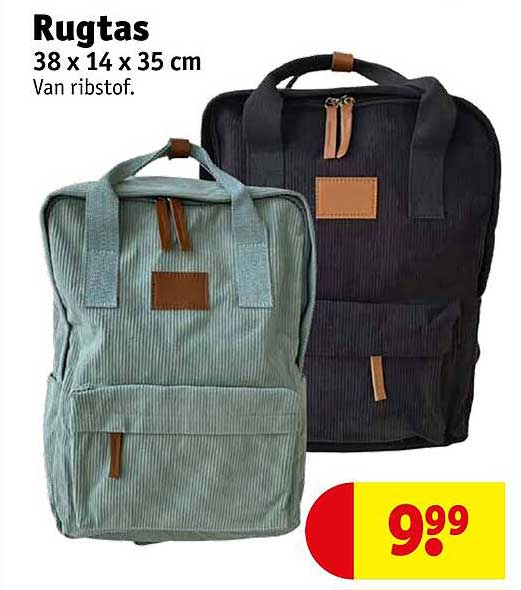 Rugtas aanbieding bij Kruidvat