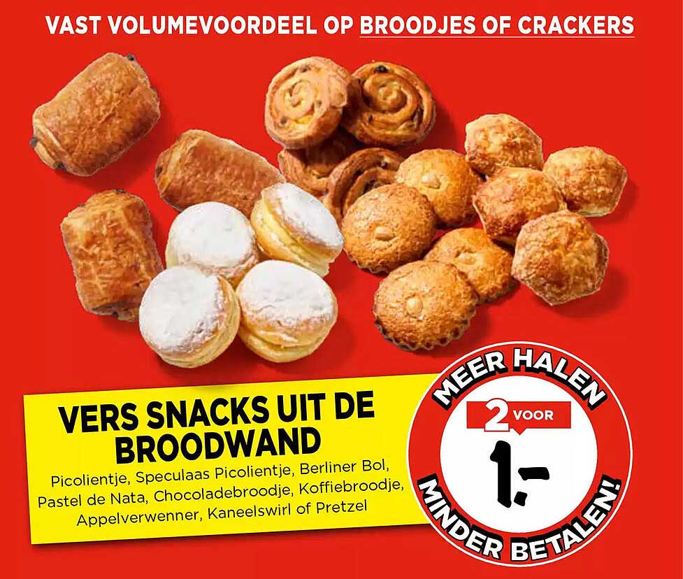 Vers Snacks Uit De Broodwand aanbieding bij Vomar