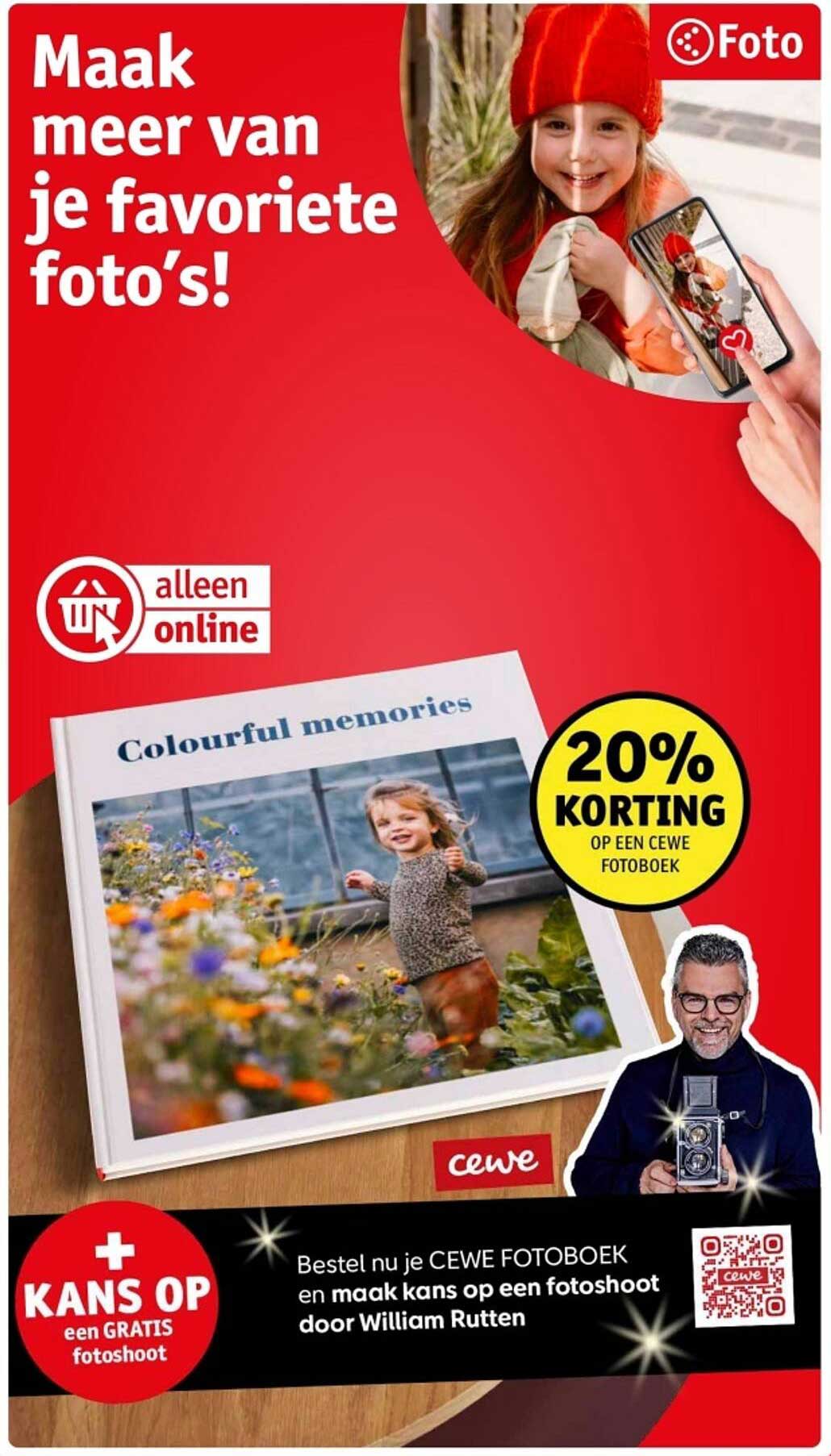 20% Korting Op Een Cewe Fotoboek Aanbieding bij Kruidvat - FolderFeest.nl