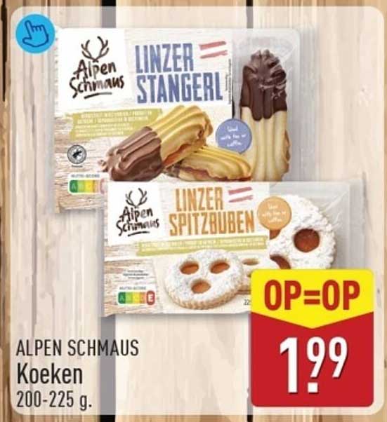 Alpen Schmaus Koeken Aanbieding bij ALDI - FolderFeest.nl