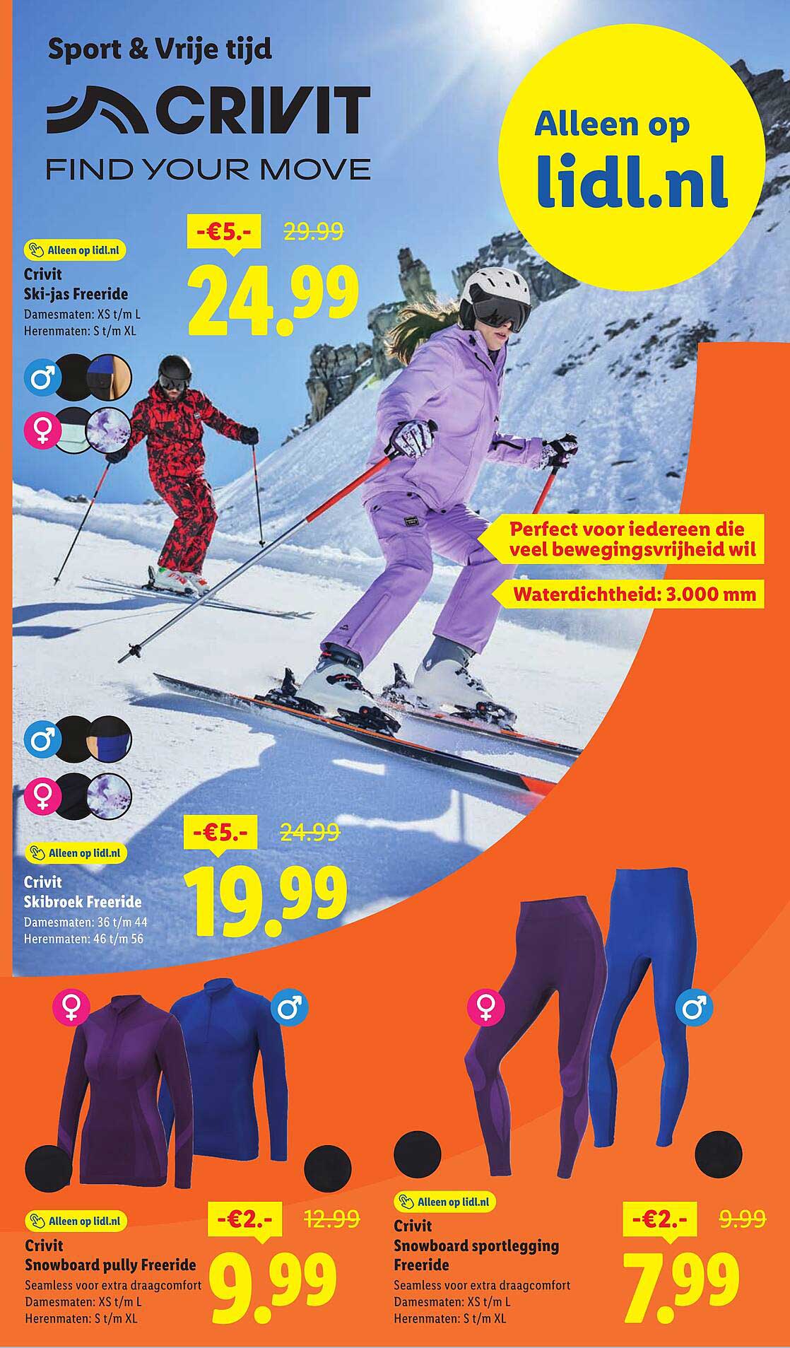 Crivit Ski-Jasje Freeride Aanbieding bij Lidl - FolderFeest.nl