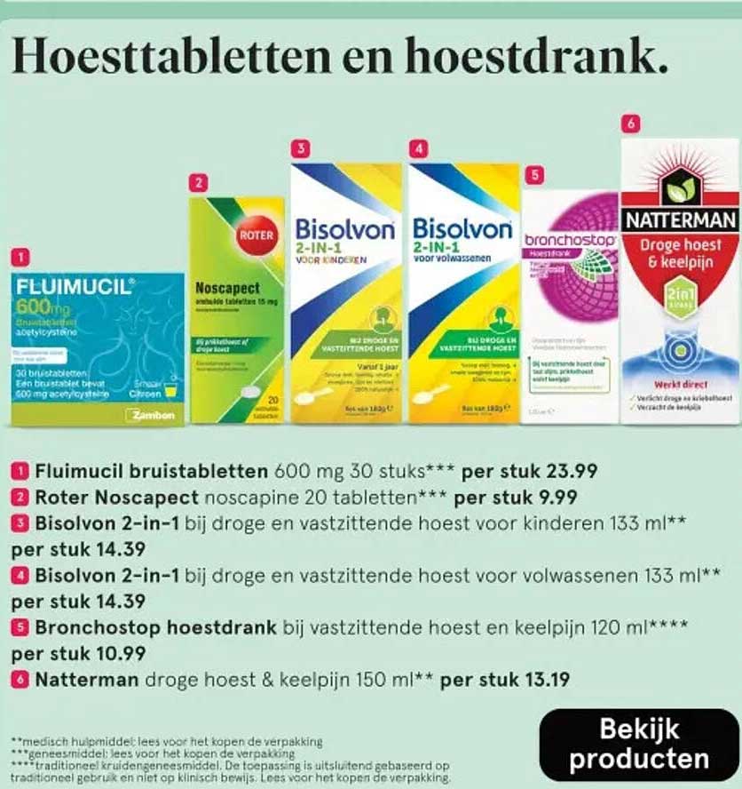 Fluimucil Bruistabletten 600 Mg 30 Stuks*** Aanbieding bij Etos ...