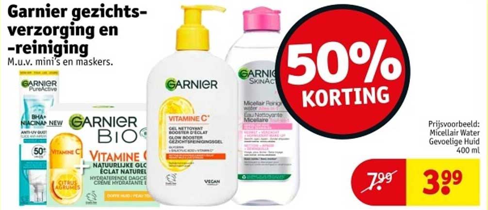Garnier Gezichtsverzorging En -Reiniging M.u.v. Mini's En Maskers ...