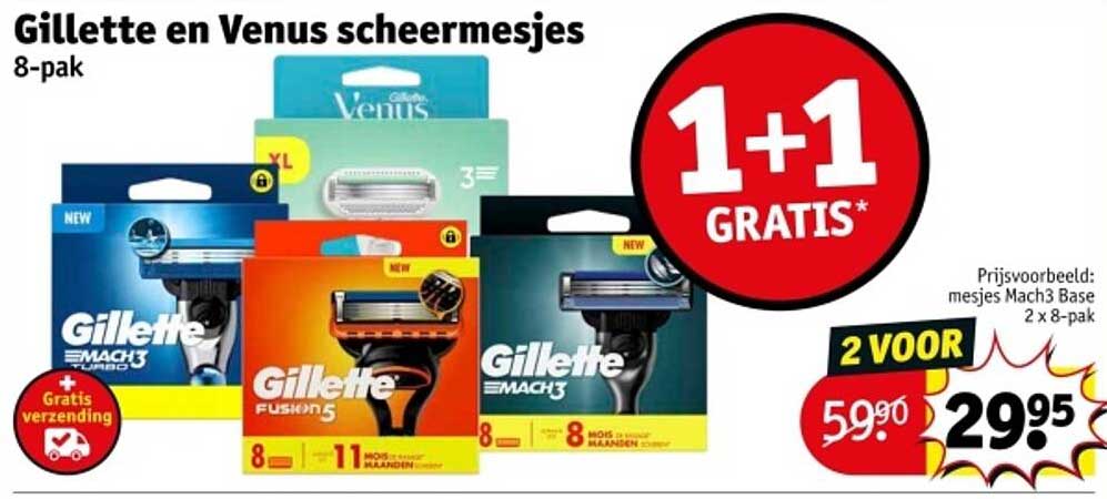 Gillette En Venus Scheermesjes 8-Pak Aanbieding bij Kruidvat ...