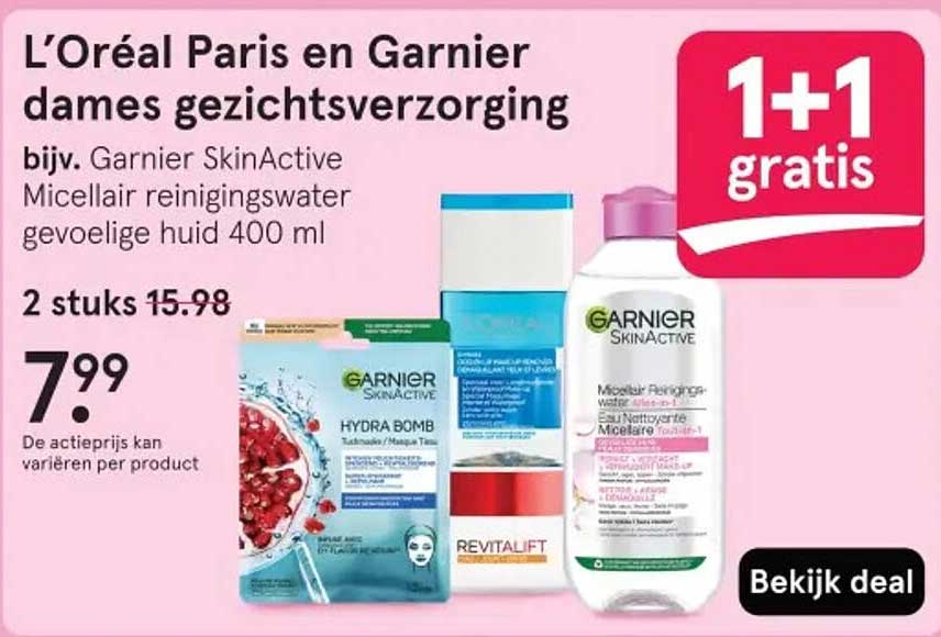 Garnier Gezichtsverzorging En -Reiniging M.u.v. Mini's En Maskers ...