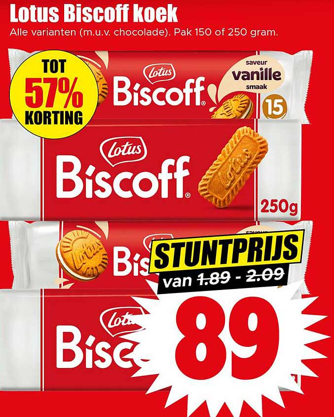 Lotus Biscoff Koek Aanbieding bij Dirk - FolderFeest.nl