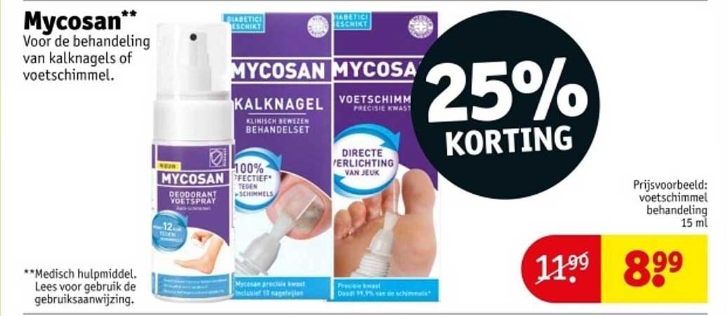 Mycosan Deodorant Voetspray Aanbieding bij Kruidvat - FolderFeest.nl