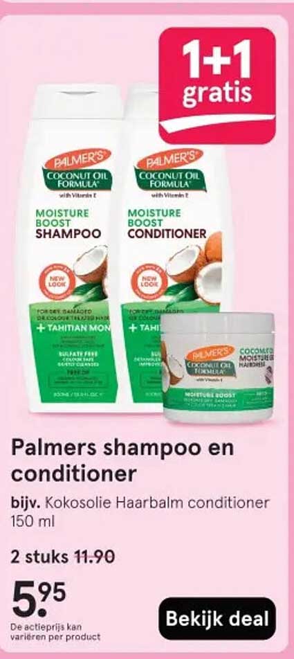Palmers Shampoo En Conditioner Aanbieding bij Etos - FolderFeest.nl
