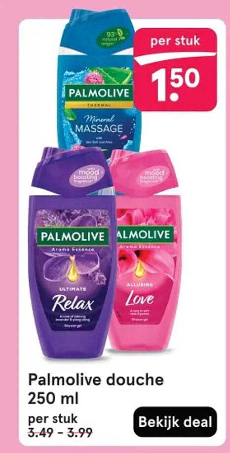 Palmolive Douche 250 Ml Aanbieding bij Etos - FolderFeest.nl