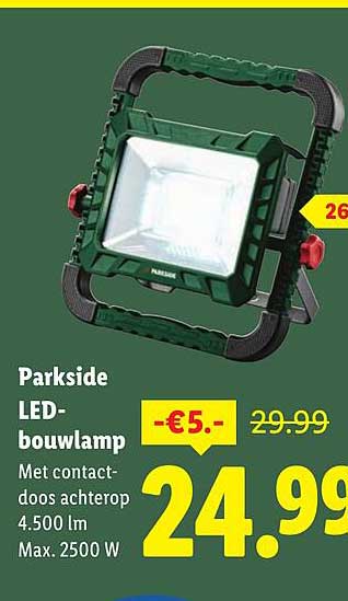 Parkside Led-Bouwlamp Aanbieding bij Lidl - FolderFeest.nl