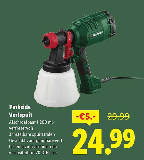 Parkside Verfspuit Aanbieding bij Lidl - FolderFeest.nl