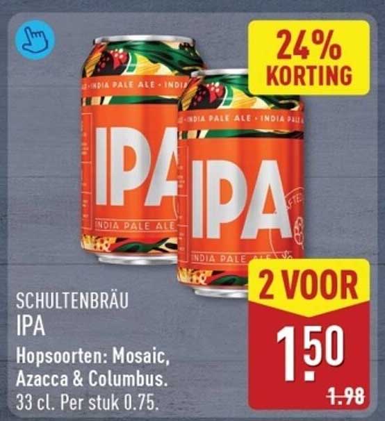 Schultenbräu Ipa Aanbieding bij ALDI - FolderFeest.nl