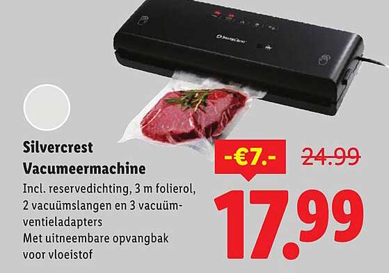 Silvercrest Vacumeermachine Aanbieding bij Lidl - FolderFeest.nl