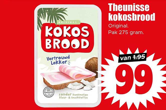 Theha Kokosbrood Aanbieding bij Poiesz - FolderFeest.nl