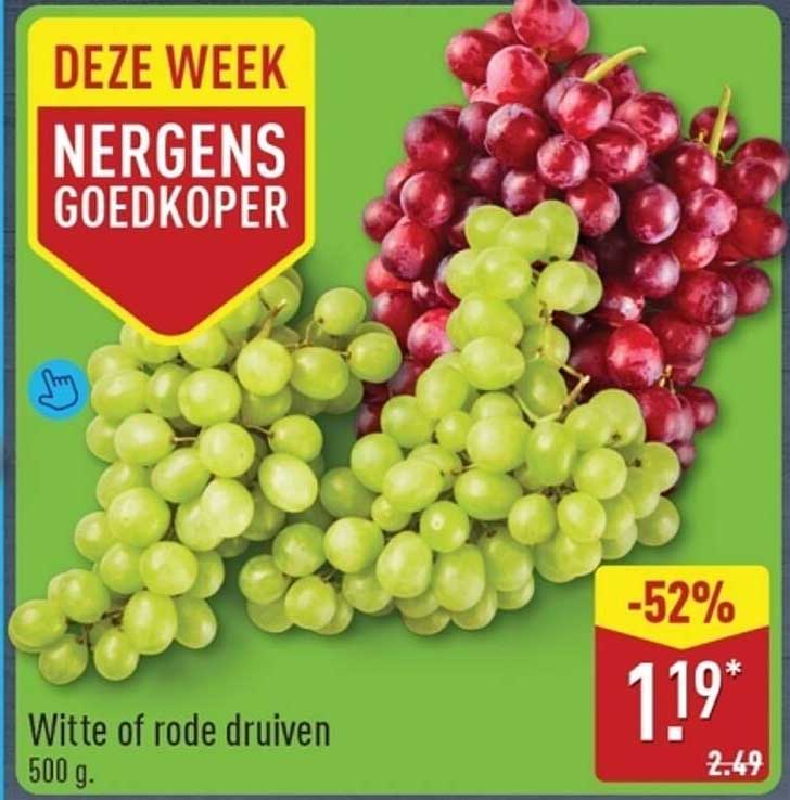 Witte Of Rode Druiven Aanbieding bij ALDI - FolderFeest.nl