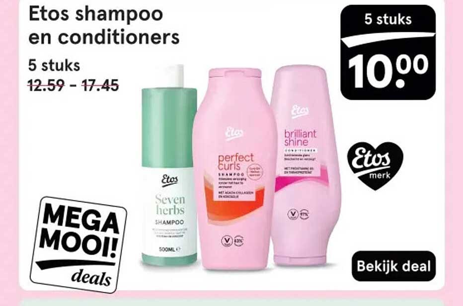 Etos Shampoo En Conditioners Aanbieding bij Etos - FolderFeest.nl