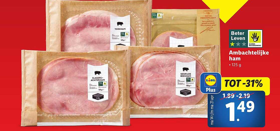 Ambachtelijke Ham Aanbieding bij Lidl - FolderFeest.nl