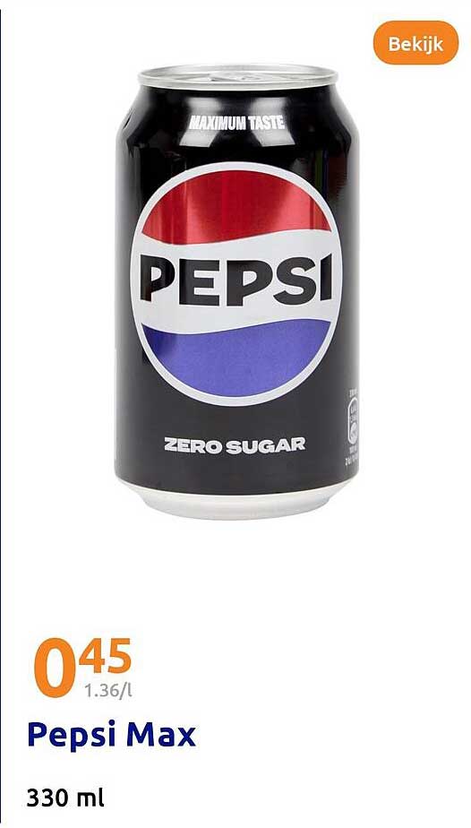 Pepsi Max Aanbieding bij Action - FolderFeest.nl