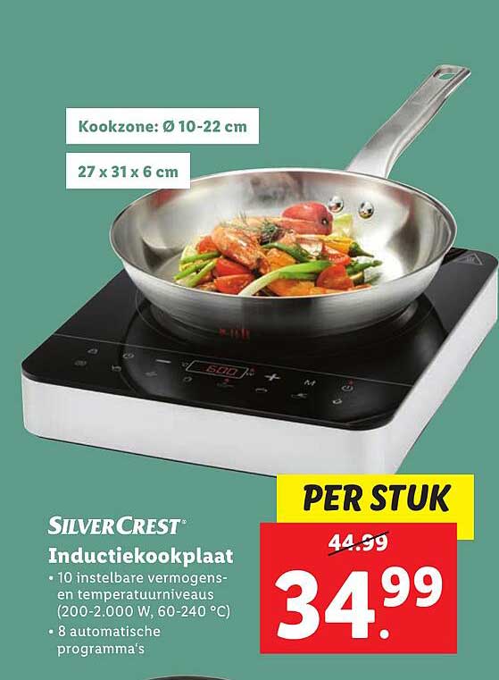 Silvercrest Inductiekookplaat Aanbieding bij Lidl - FolderFeest.nl