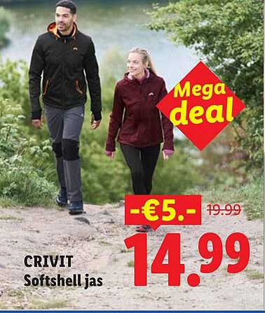 Crivit Softshell Jas Aanbieding bij Lidl - FolderFeest.nl